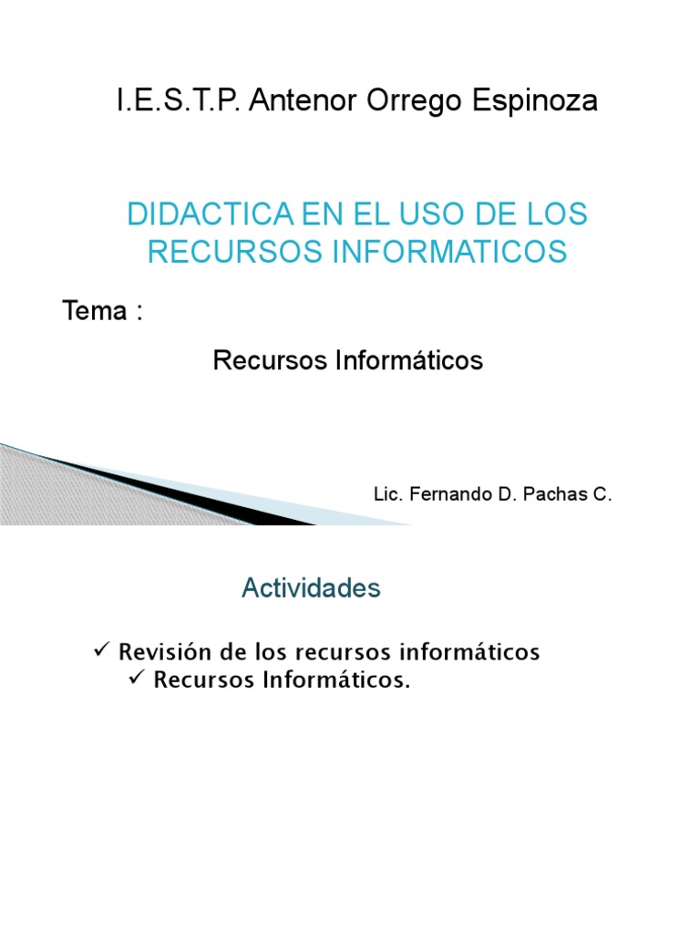 Recursos Informáticos en Empresas | PDF | Software de la aplicacion ...