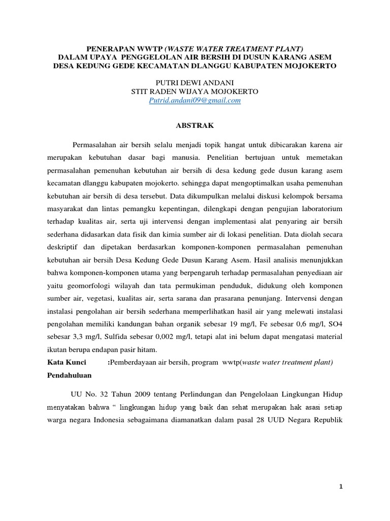 Putri Dewi Andani. | PDF