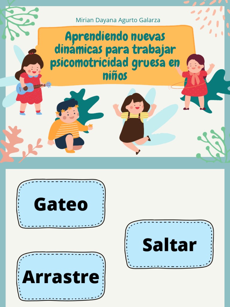 Dinámicas de Psicomotricidad Gruesa Infantil | PDF
