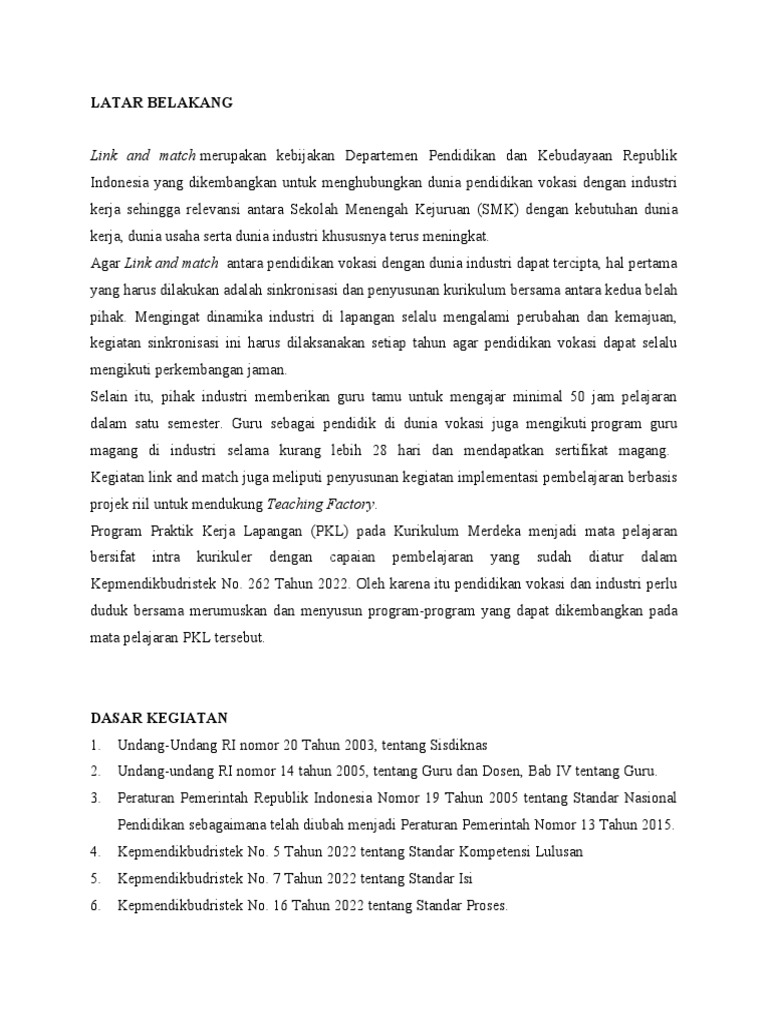 Program Link and Match | PDF