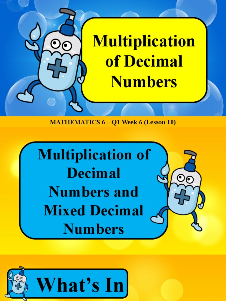 (Math 6 WK 6 L10) - Multiplication of Decimal Numbers | PDF | Pound ...