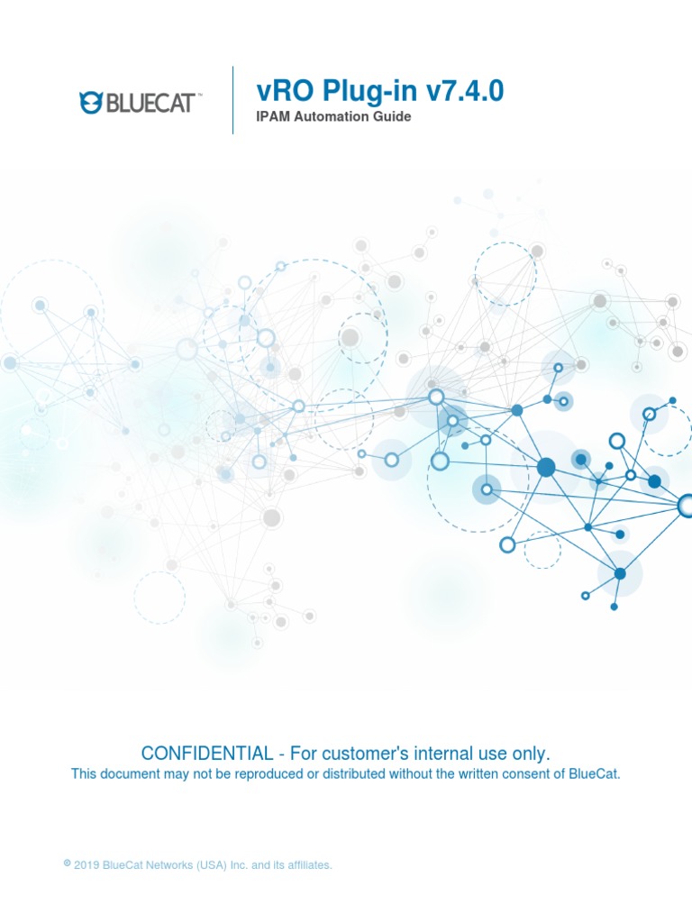 BlueCat vRO Plugin v7.4.0 For IPAM Automation | PDF | Domain Name ...