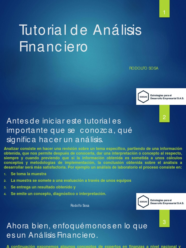 Tutorial de Análisis Financiero | PDF | Contabilidad | Business