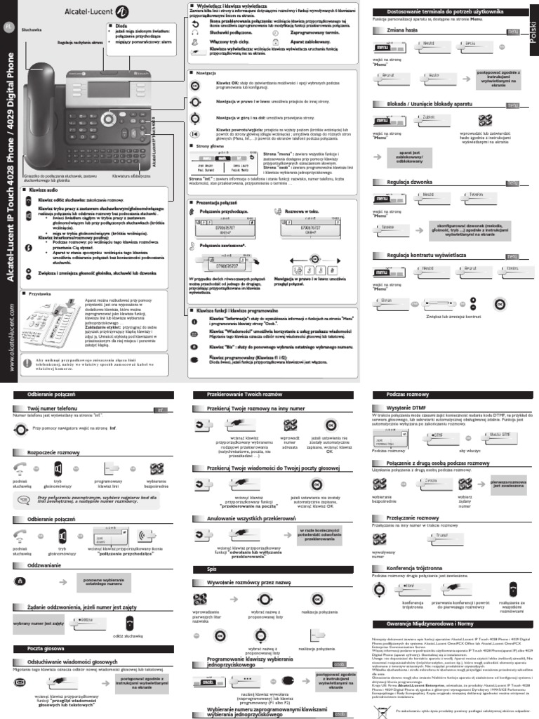 Instrukcja Telefon | PDF