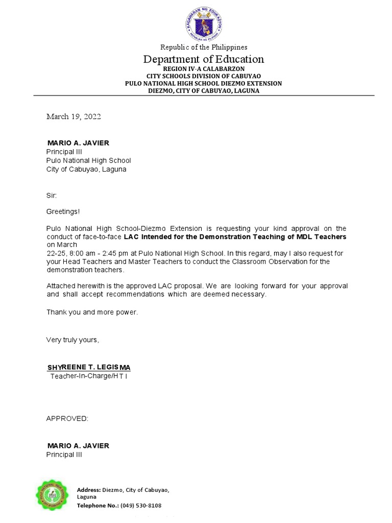 Lac Proposal Co1 - 2021 2022 | PDF