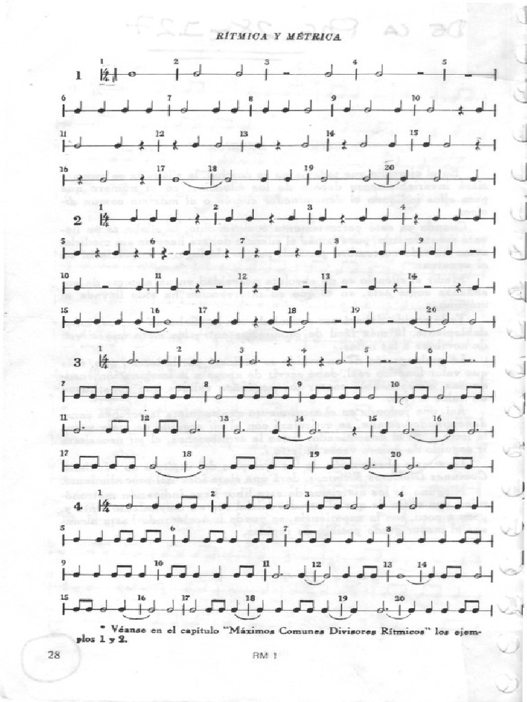 Rítmica y Métrica Baqueiro Foster | PDF