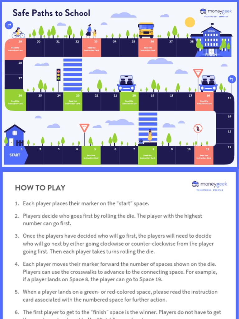 Road Safety Board Game Instructions | PDF | Transportation Engineering ...