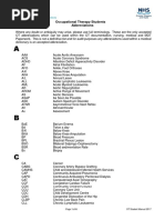 Physical Therapy Abbreviations | PDF | Physical Therapy | Osteoarthritis