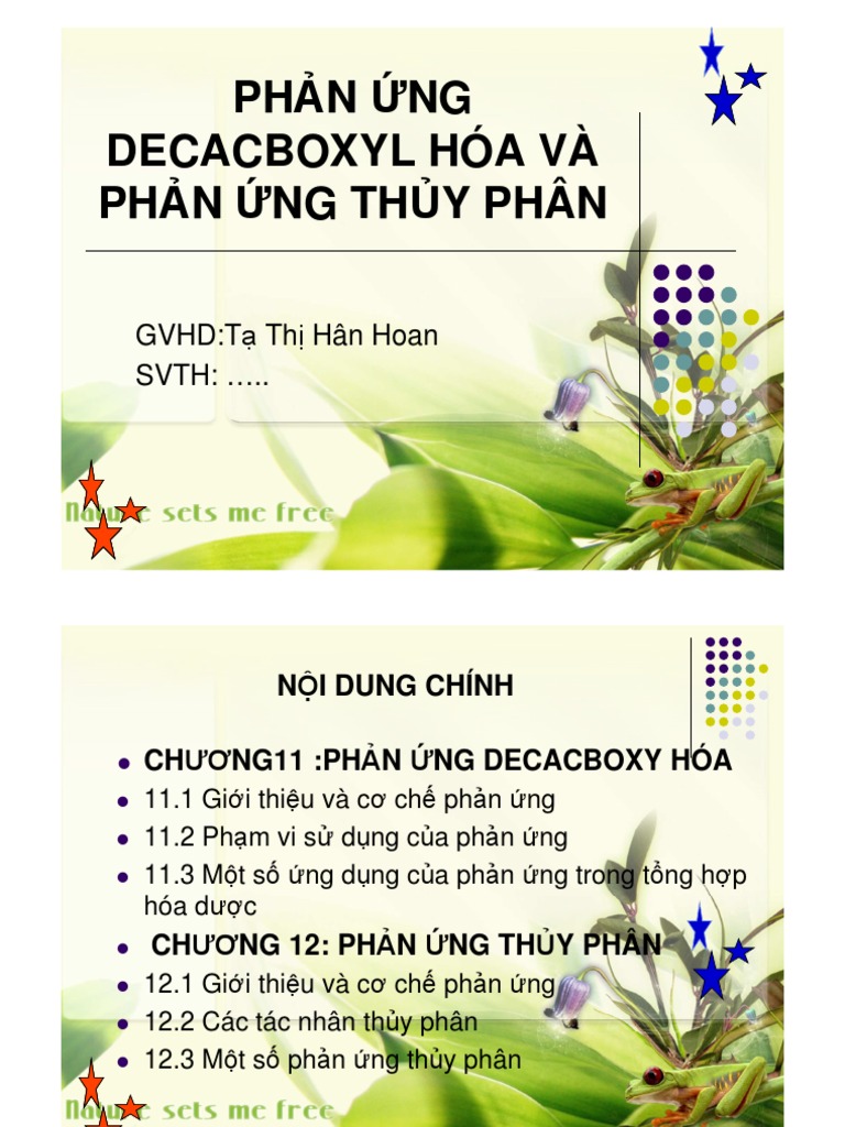 PHN NG Decacboxyl Hoa Va PHN NG Thy | PDF