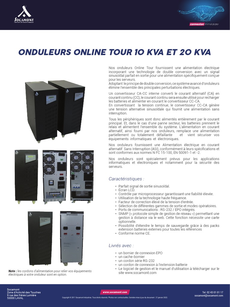 Onduleurs Online Tour | PDF | Courant alternatif | Onduleur