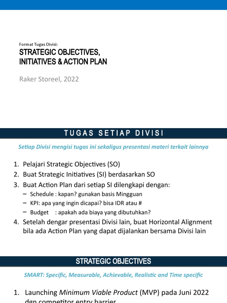 Format Tugas Divisi IT - Raker 2022 | PDF