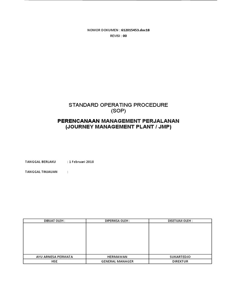 Tja Hse Sop 18.R0 JMP | PDF