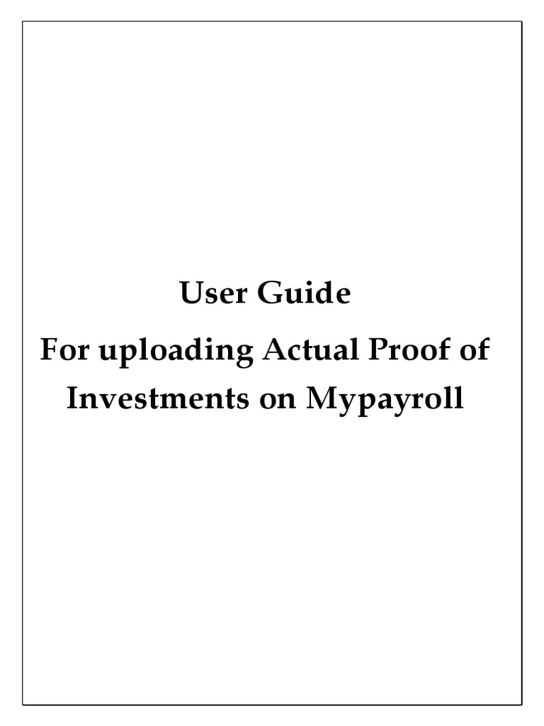 Guide to Uploading Proof of Investments and Claiming Tax Deductions ...