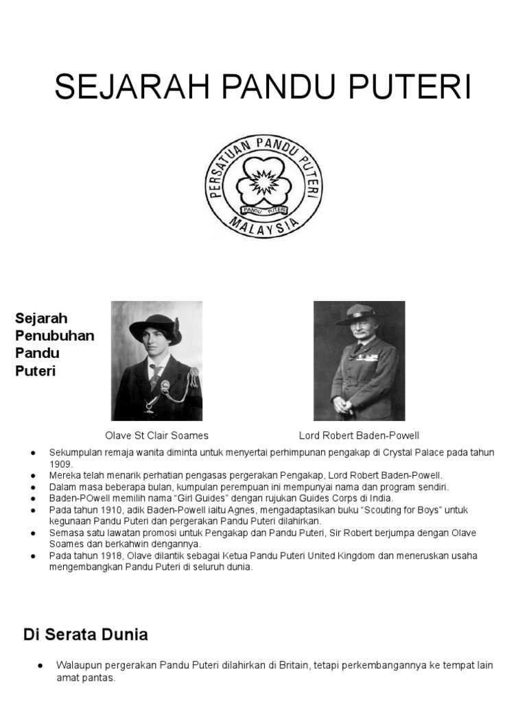 Sejarah Pandu Puteri | PDF