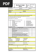 Height Work Permit | PDF