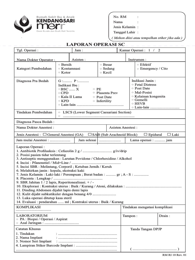 RM RI 40 Rev. 03 - (Laporan Operasi) | PDF