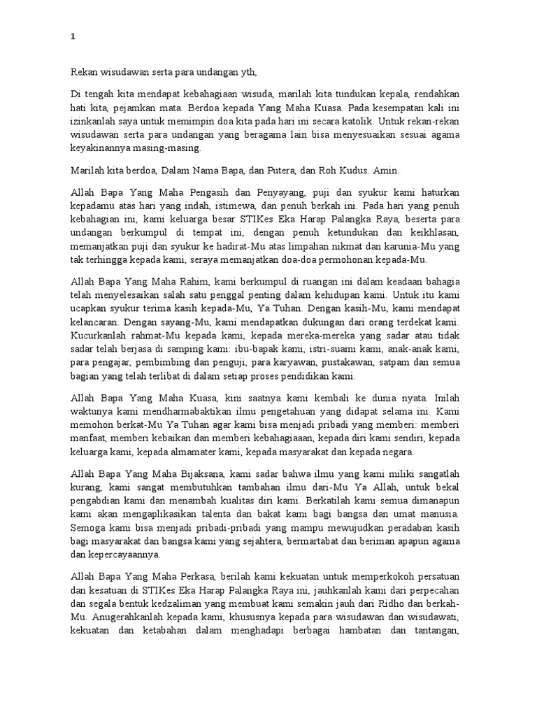 Doa Wisuda | PDF