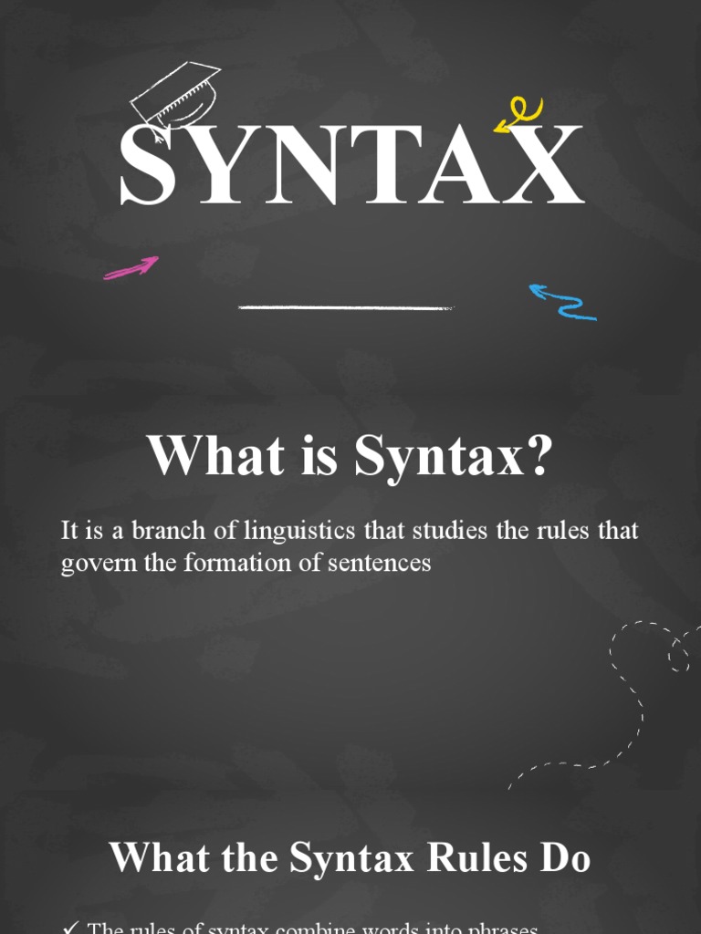 Syntax | Download Free PDF | Part Of Speech | Phrase