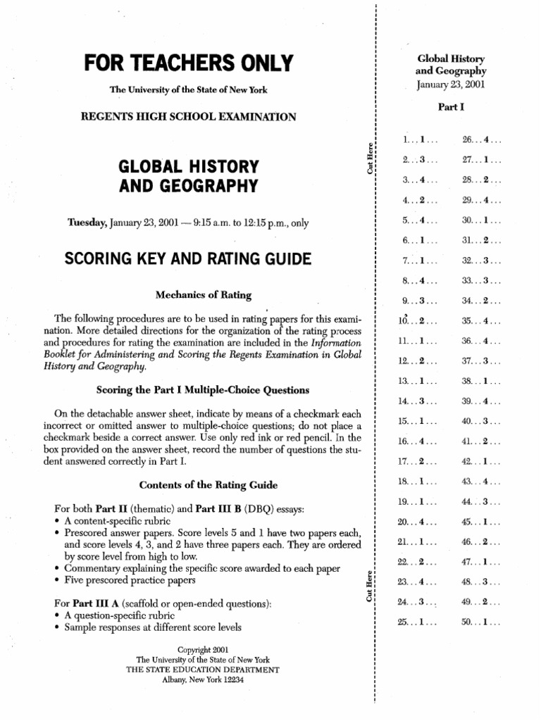 Scoring Key | PDF