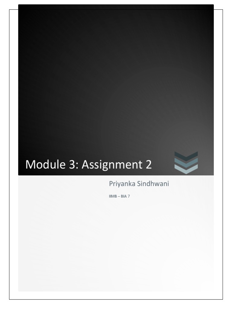Assignment 2 Module 3 | PDF