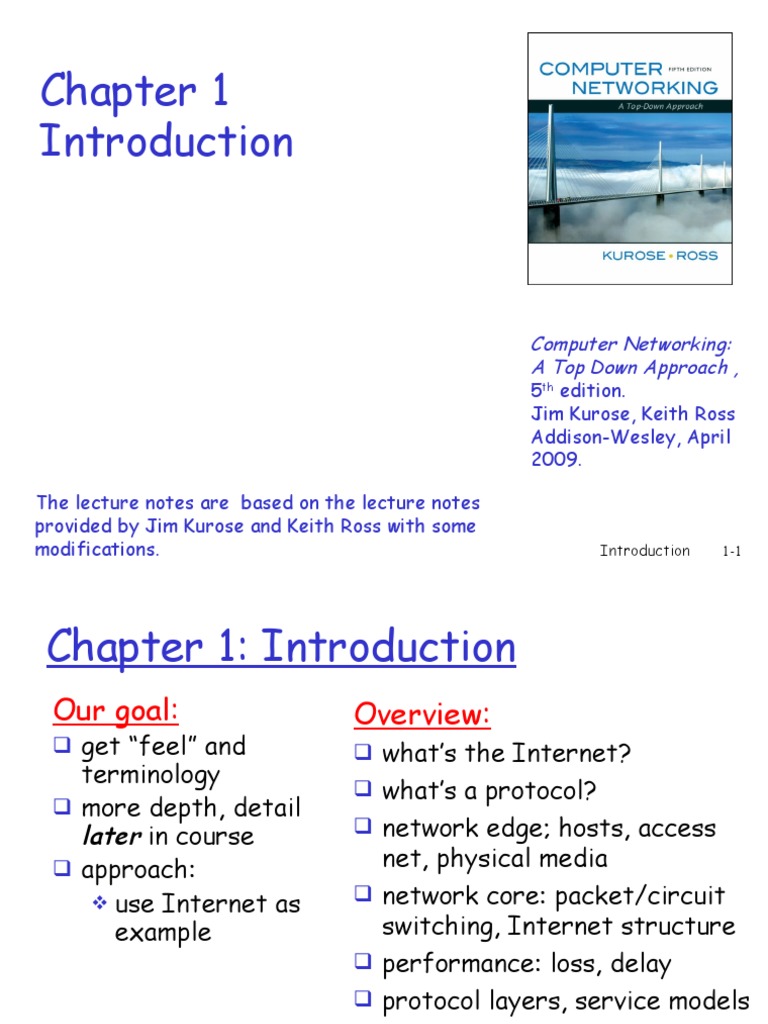 Chapter1 5th | Download Free PDF | Computer Network | Internet Protocol ...