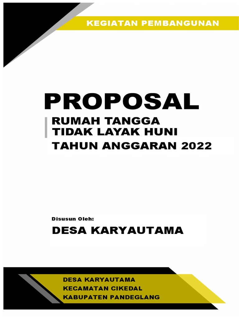 Proposal RTLH 2022 | PDF