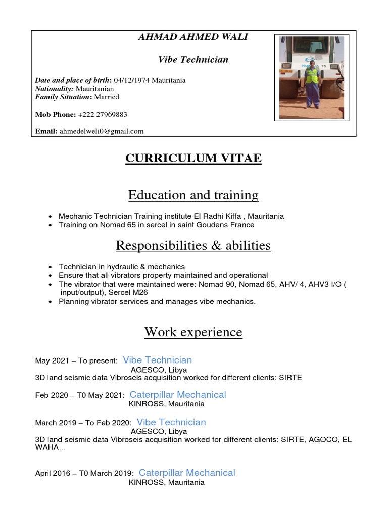 AHMAD AHMED WALI CV | PDF | Computing | Software