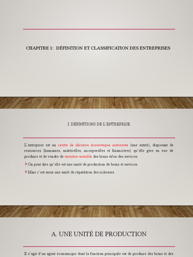 Chapitre 1 EOE | PDF | Business | Bien (économie)