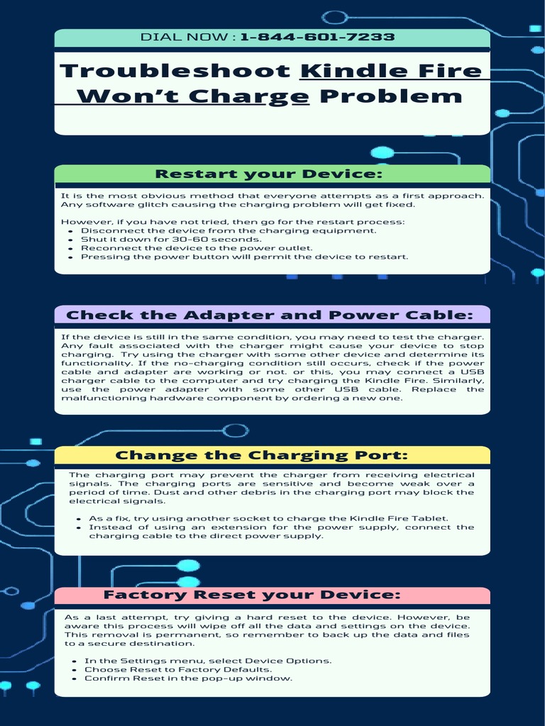 Troubleshoot Kindle Fire Won't Charge Problem | PDF