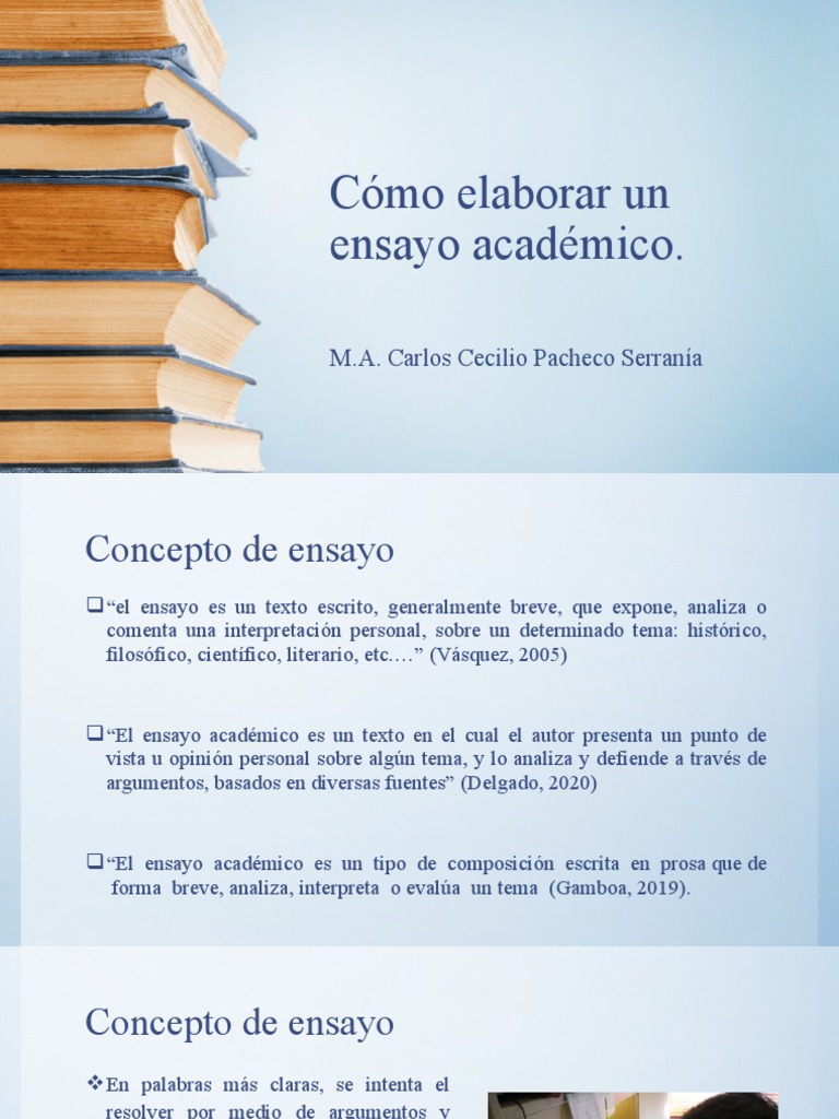 Cómo Elaborar Un Ensayo Académico | PDF