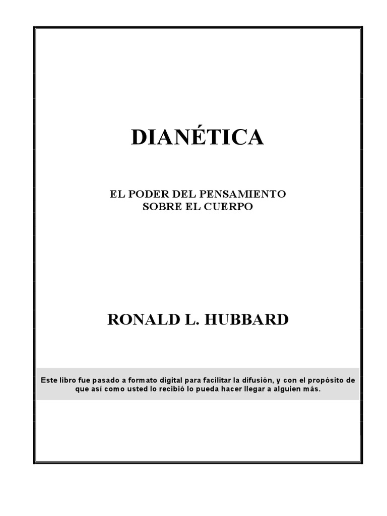 Dianetic A | PDF | Mente | Hipnosis