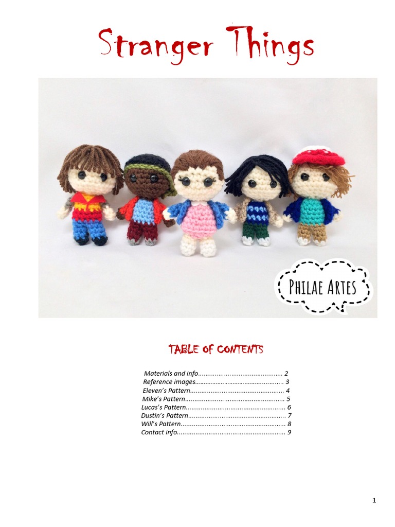 Stranger Things En-1 | PDF | Crochet | Yarn