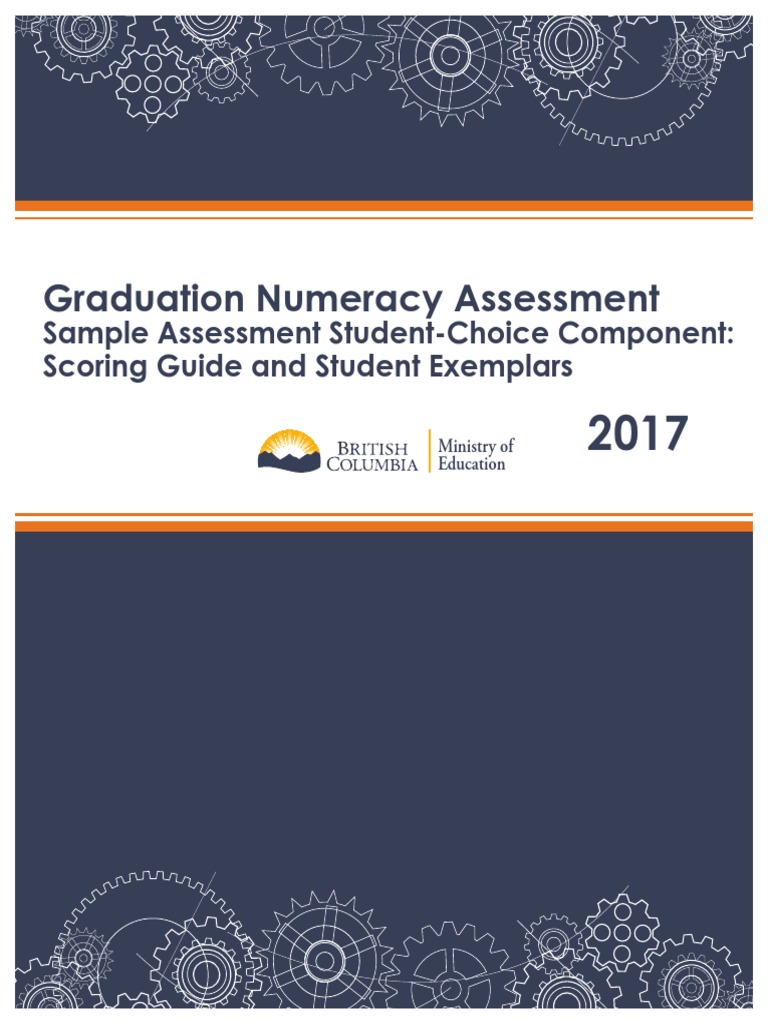 Grad Numeracy Scoring Guide and Student Exemplars | PDF | Equations ...