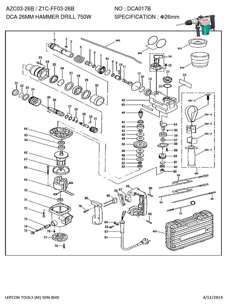 Dca017b Azc03 26b SP Drawing Only | PDF | Screw | Gear