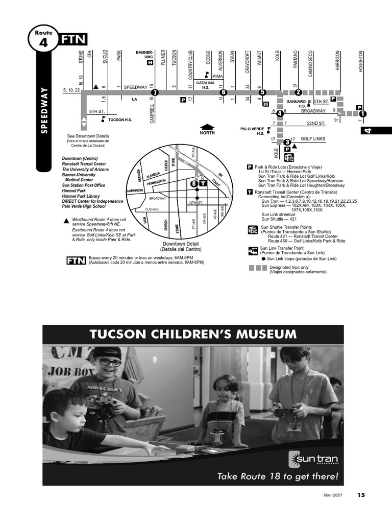 Tucson Transit Map Overview 2024 | PDF | Road Transport | Transport ...