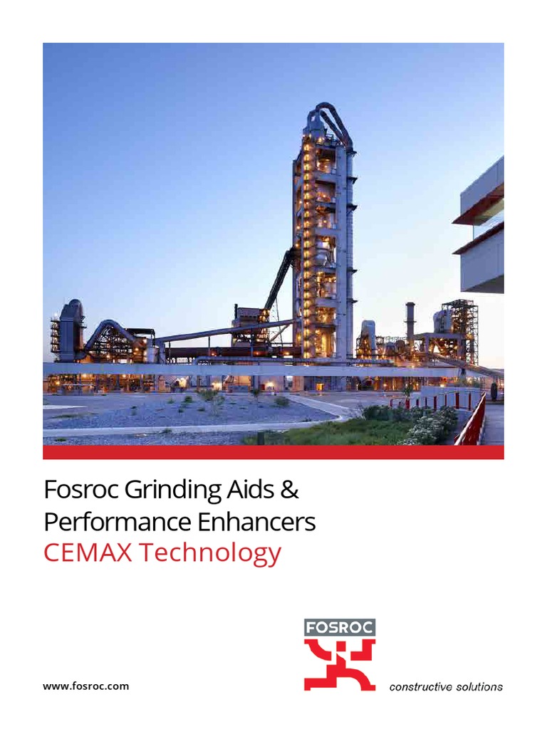 Fosroc India Cement Grinding Brochure | PDF | Cement | Mill (Grinding)