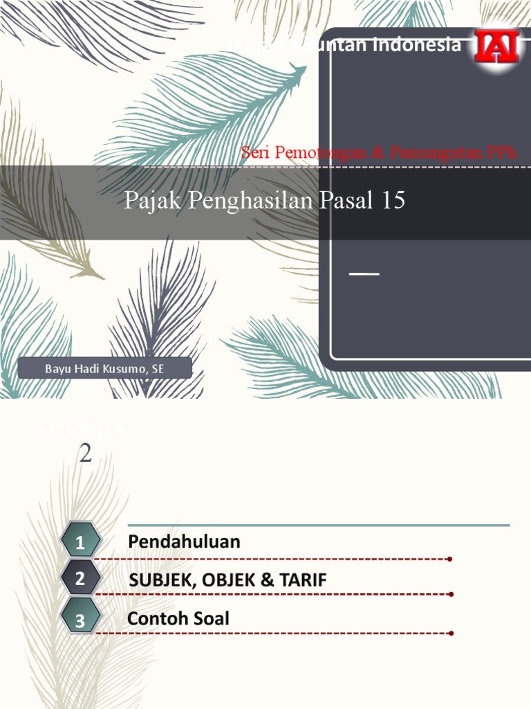 PPH Pasal 15 | PDF