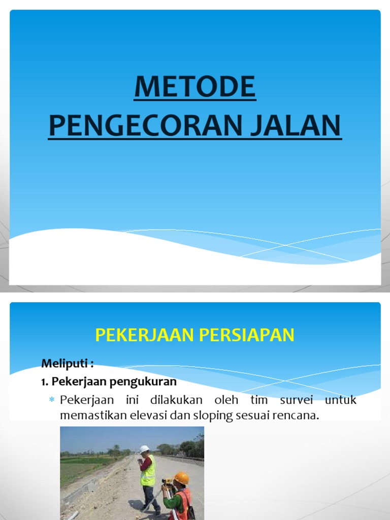 Metode Pengecoran Jalan | PDF