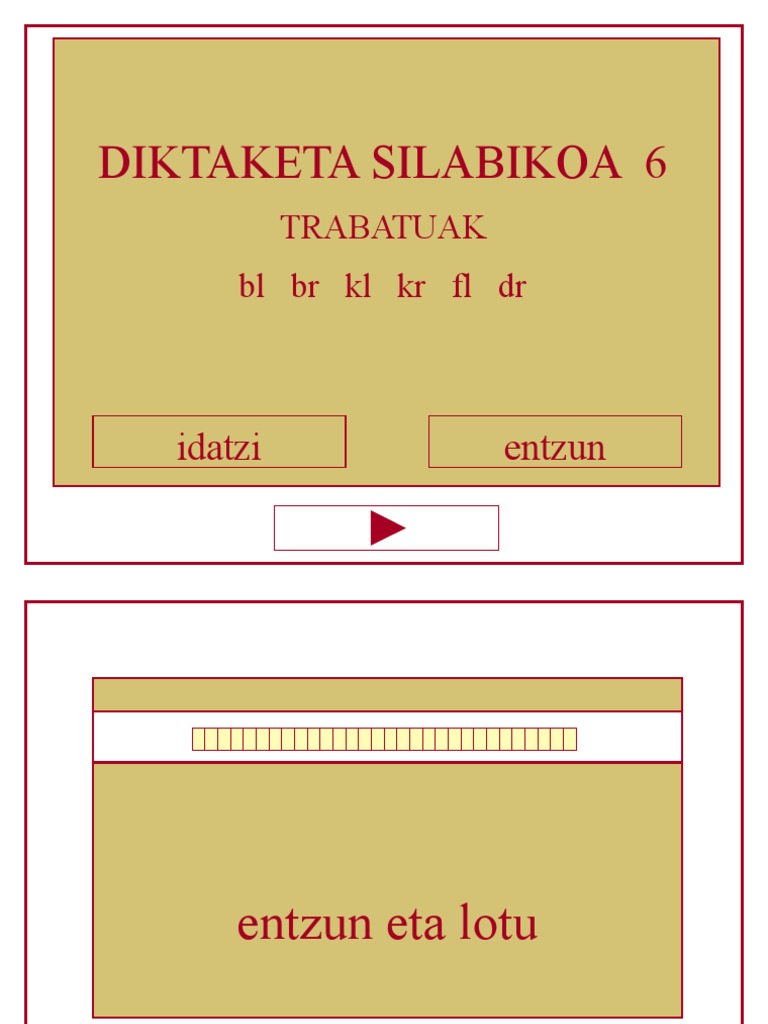 Diktaketa - Silabikoa 6 Tr1 | PDF