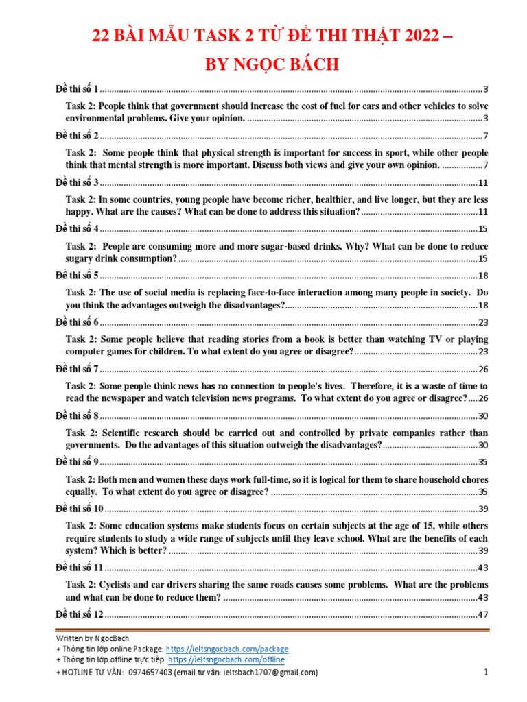 22 IELTS Task 2 Sample Essays 2022 | PDF | Atmosphere Of Earth ...