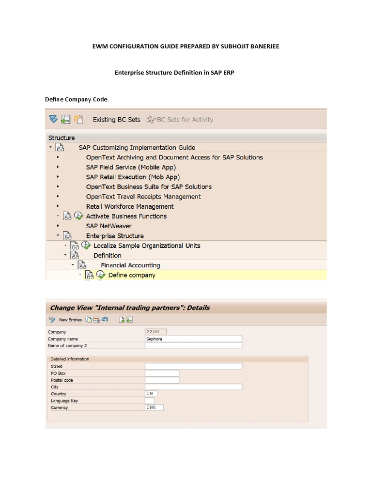 SAP EWM Configuration Guide Overview | PDF | Warehouse | Packaging And ...