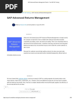 Advance Return Management | PDF | Logistics | Production And Manufacturing