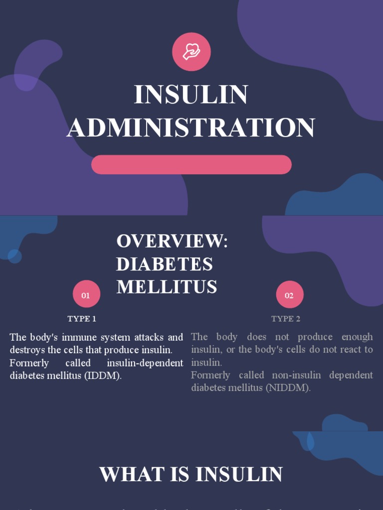 Insulin Administration Overview for Diabetes | PDF | Syringe | Insulin