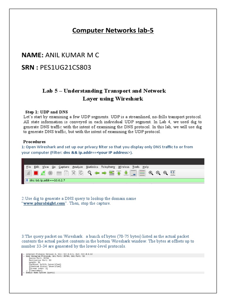 Computer Networks Lab Pdf Transmission Control Protocol Internet Protocol Suite