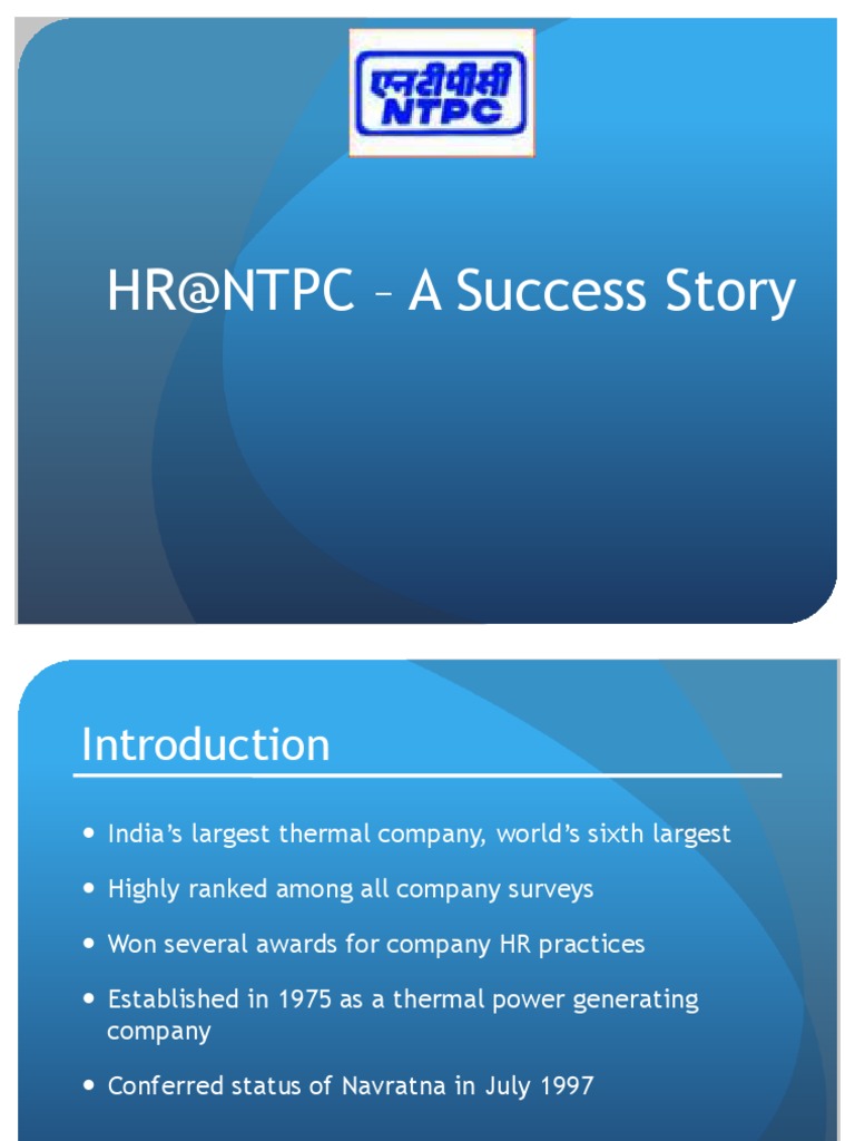 NTPC HR Success: Strategies & Challenges | PDF | Pension | Employment
