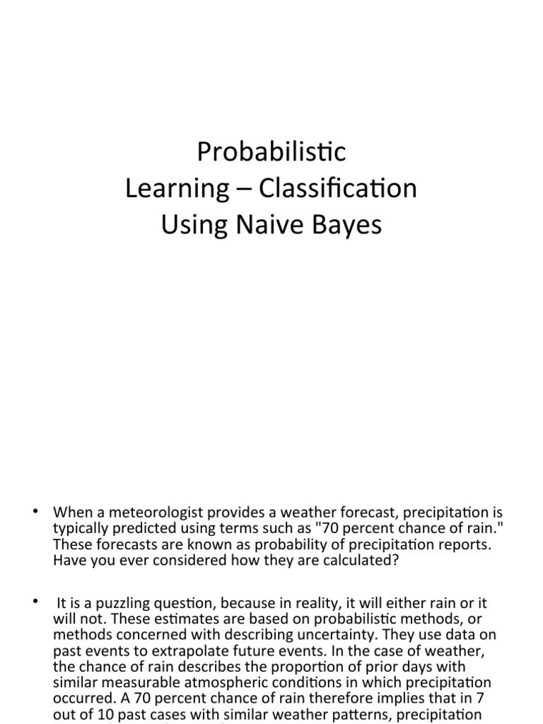 Naive Bayes | Download Free PDF | Statistical Classification | Email Spam
