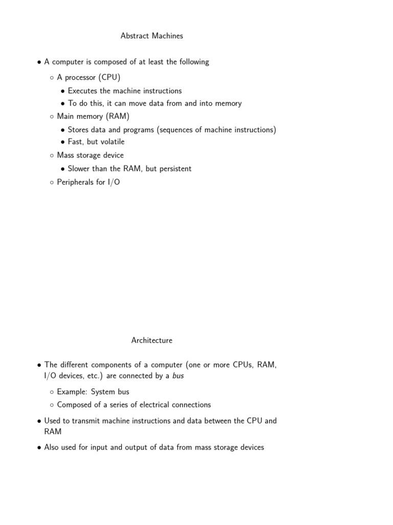 2 Abstract Machines | PDF | Central Processing Unit | Computer Data Storage