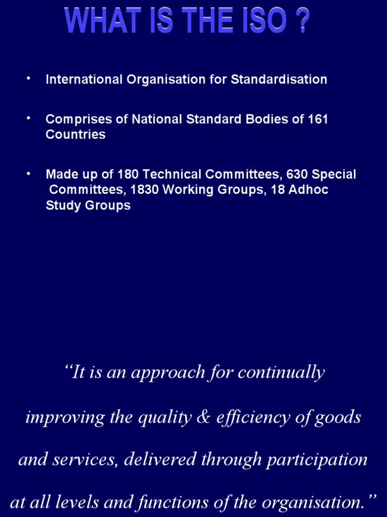 ISO Presentation | PDF | Quality Management | Business Process