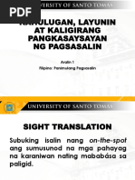 Mga Teknik at Pamamaraan NG Pagsasalin | PDF