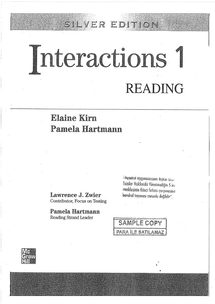 Interactions 1 Reading | PDF